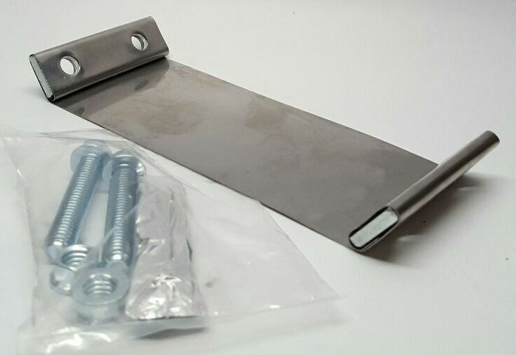 Two 2-1/4" SS Flat Band Style Muffler Stack Exhaust Pipe Clamps 2.25 ...