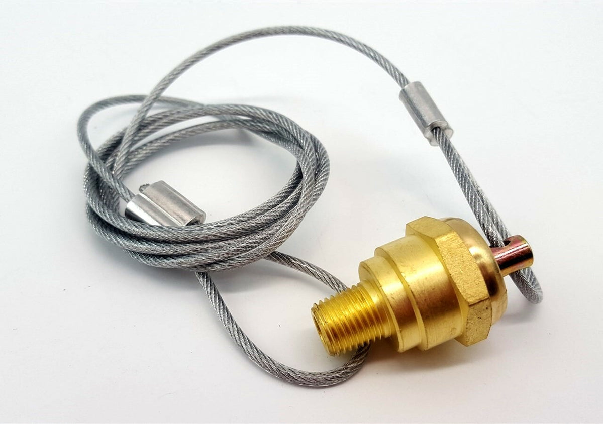 Ten 1/4" NPT Brass Air Tank Pull Drain Valve 60" Cable Truck Trailer C ...