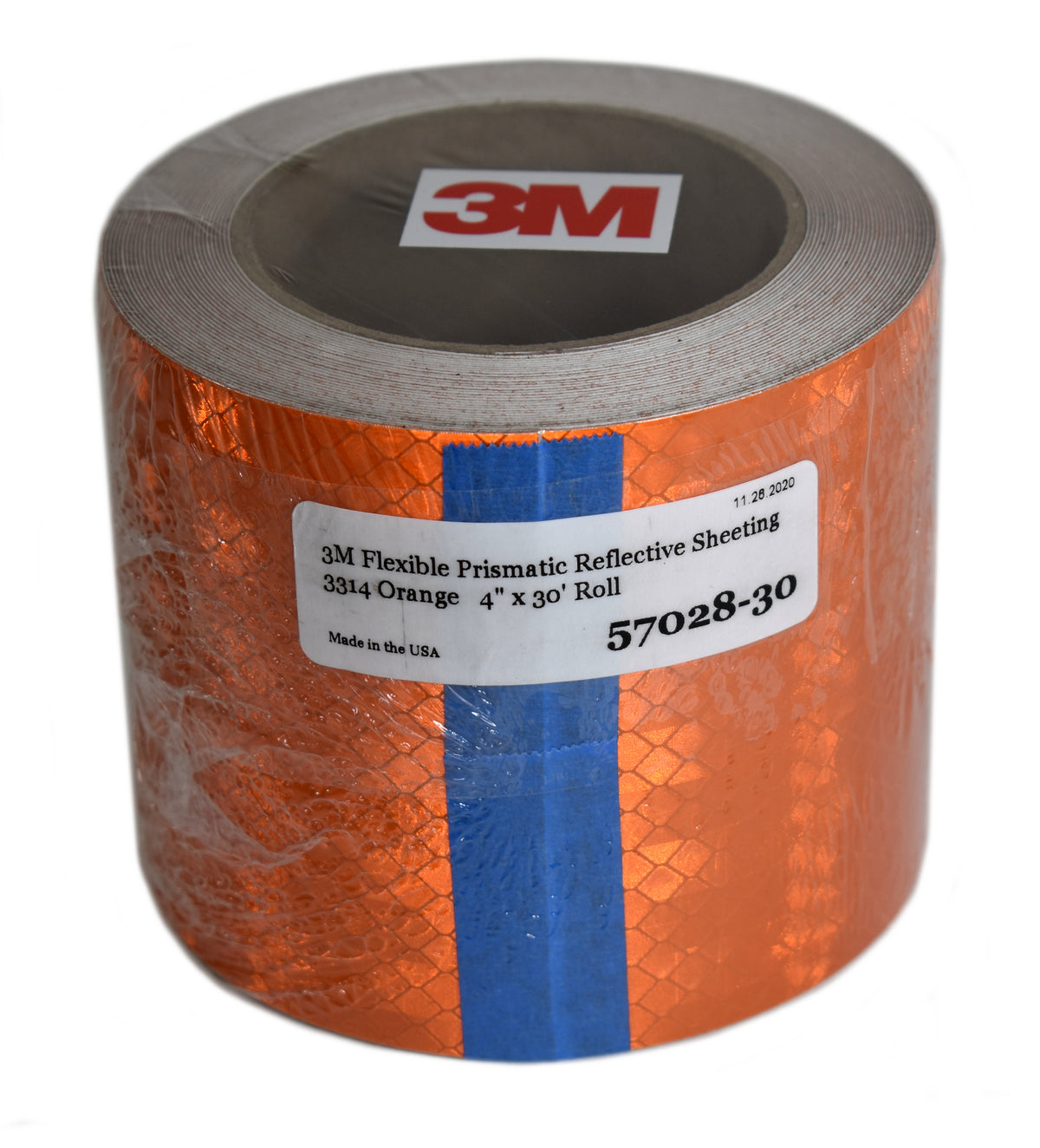 One 4" x 30' Roll of 3M 3314 High Intensity Flexible Prismatic Orange ...