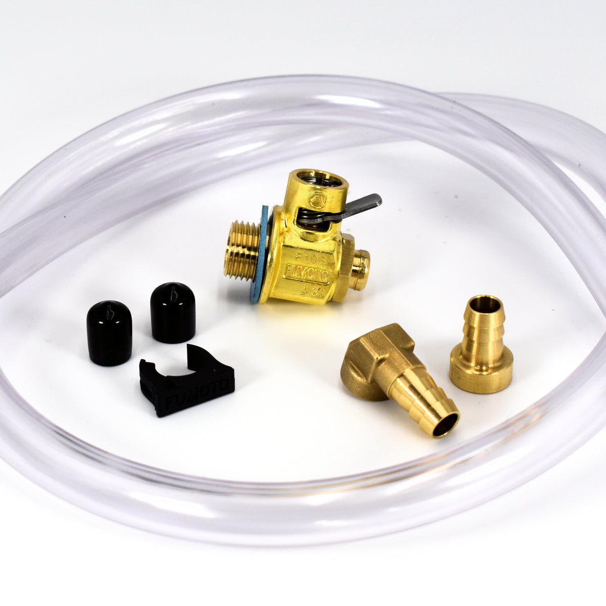 Fumoto F106S Oil Drain Valve with Heavy Duty 3' Hose Kit with Brass Fi ...