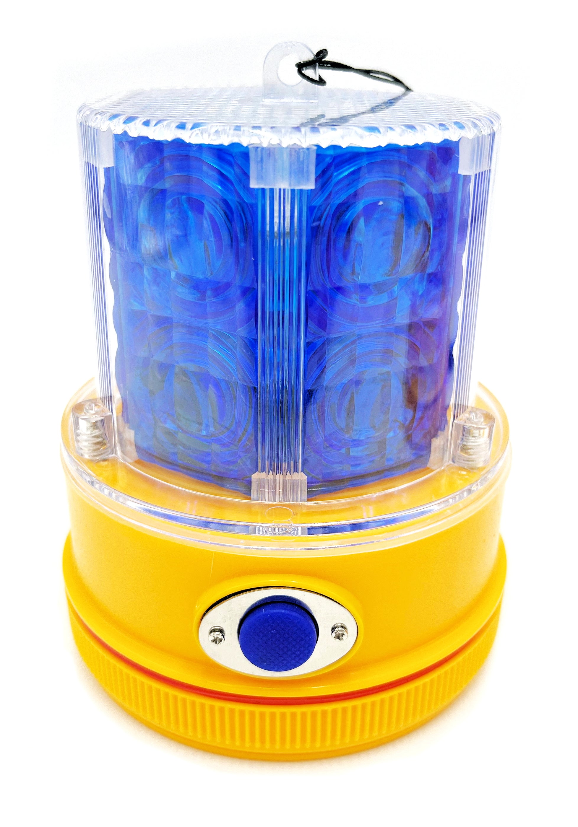 Magnetic Mount Battery Operated 360° Blue LED Flashing Warning Strobe ...