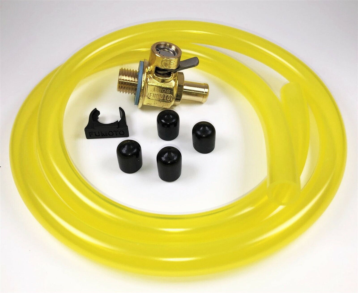 Fumoto F110N Oil Drain Valve with 4 Vinyl Caps and 3' of Pro Flex 3/8 ...